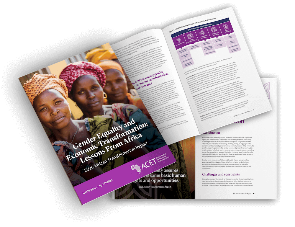 Gender Equality and Economic Transformation: Lessons From Africa - ACET