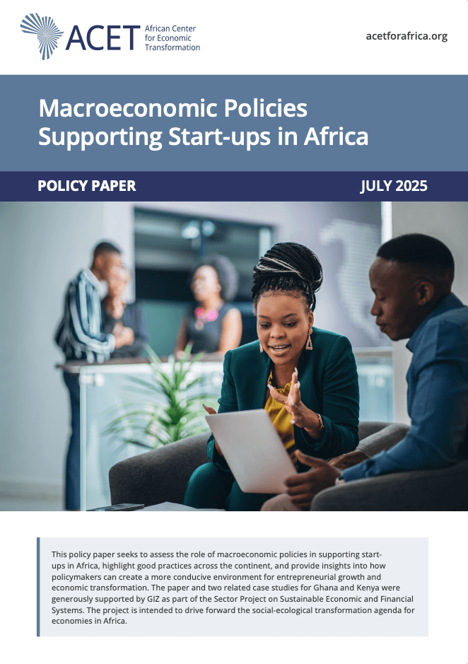 Macroeconomic Policies Supporting Start-ups in Africa - ACET